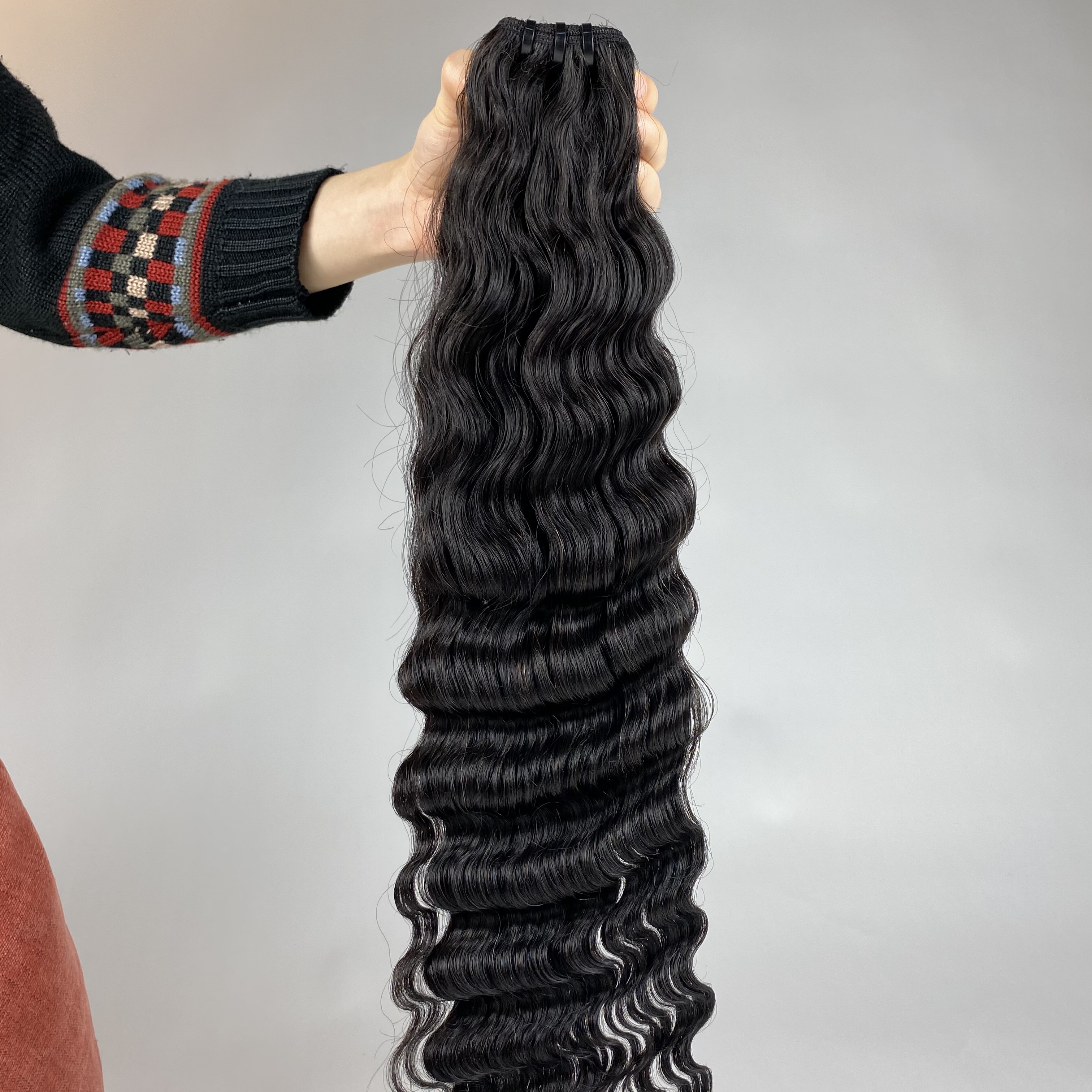 Hot deal Water Wave Double Weft 100% Virgin Vietnam Hair Bundles with a ...