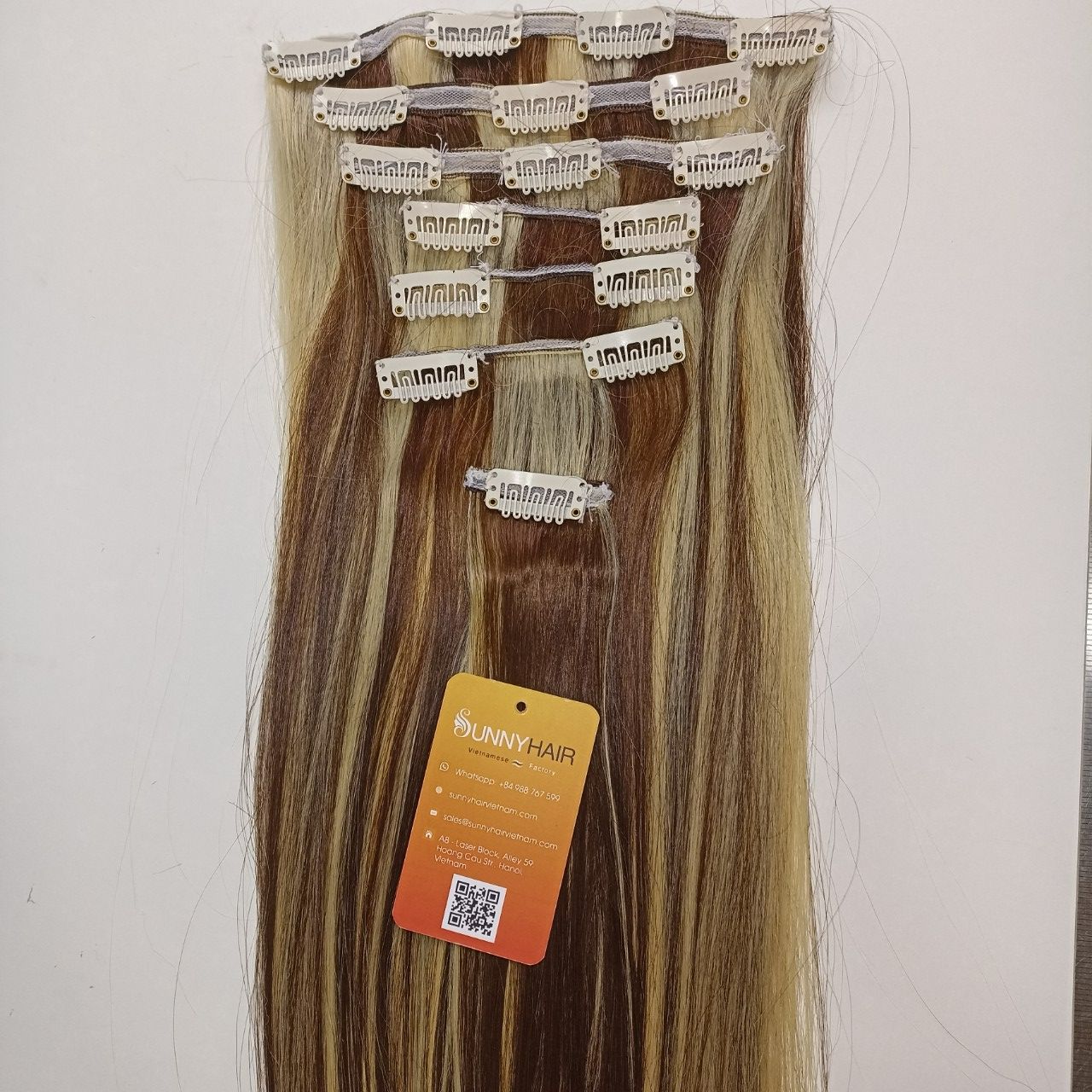 Hot Selling Color Clip-in Hair Extensions | 100% Virgin Human Hair ...